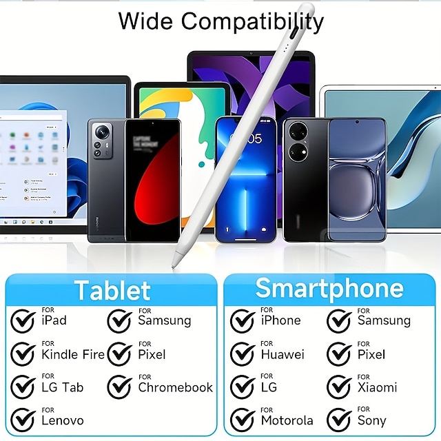 Stylus Pen Perfect For Phone Tablet Writing Drawing For Android IOS ...