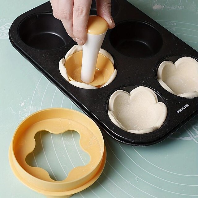 2pcs Flower Pastry Cutter and Tart Tamper Set - Perfect for Baking ...