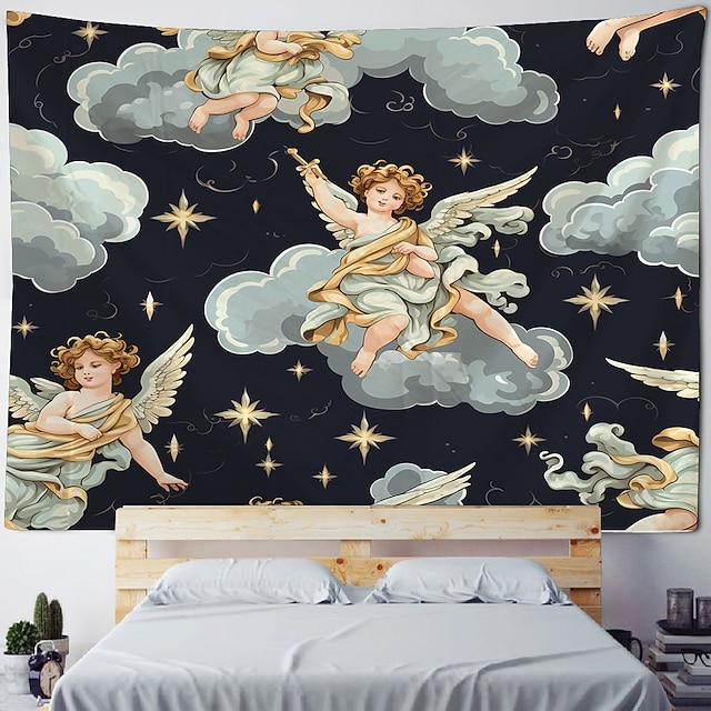 Renaissance Angel Hanging Tapestry Wall Art Large Tapestry Mural Decor ...