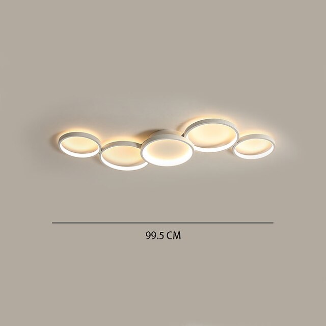 LED Ceilling Light Dimmable Circle Design Modern Metal Hanging ...