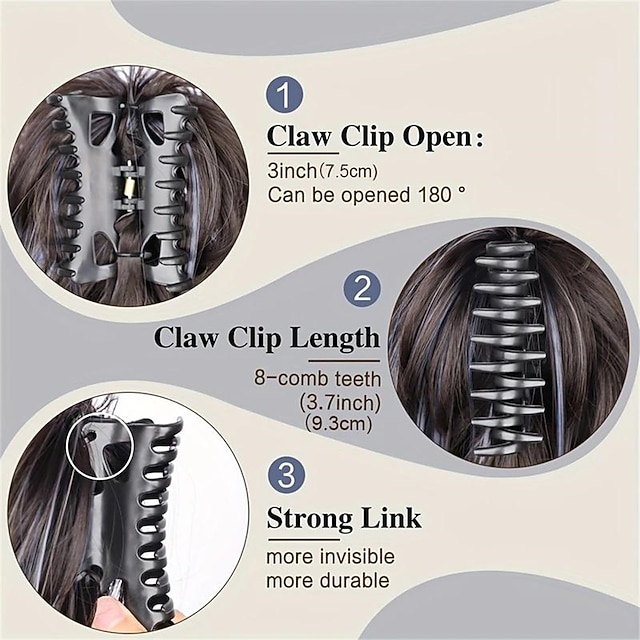 Y2K Messy Bun Hair Piece Claw Clip In Hair Bun Synthetic Wavy Curly ...