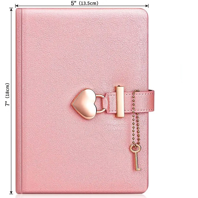 B6 Heart Lock Journal - Cute Heart-Shaped Lock, Perfect Festival Gift ...