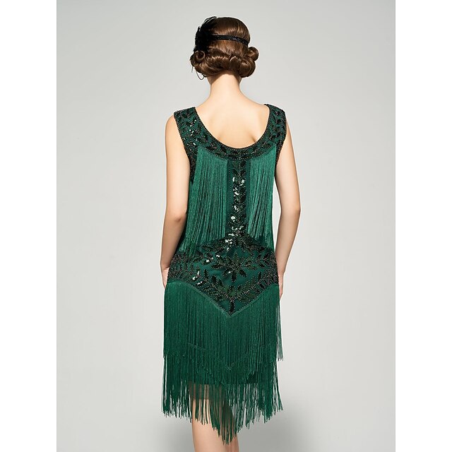 Roaring 20s 1920s Knee Length Flapper Dress Christmas Party Dress ...