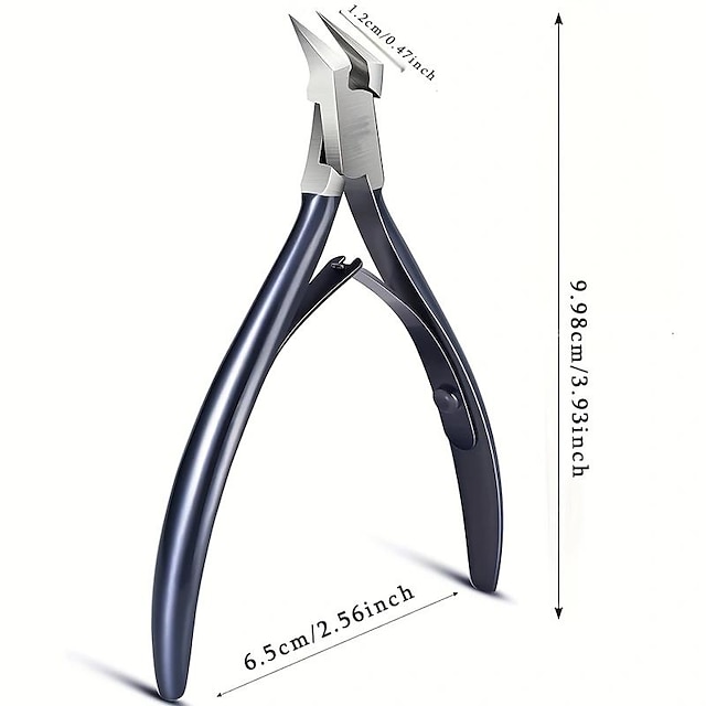 Stainless Steel Toenail Clippers with Sharp Pointed Tip for Ingrown and ...