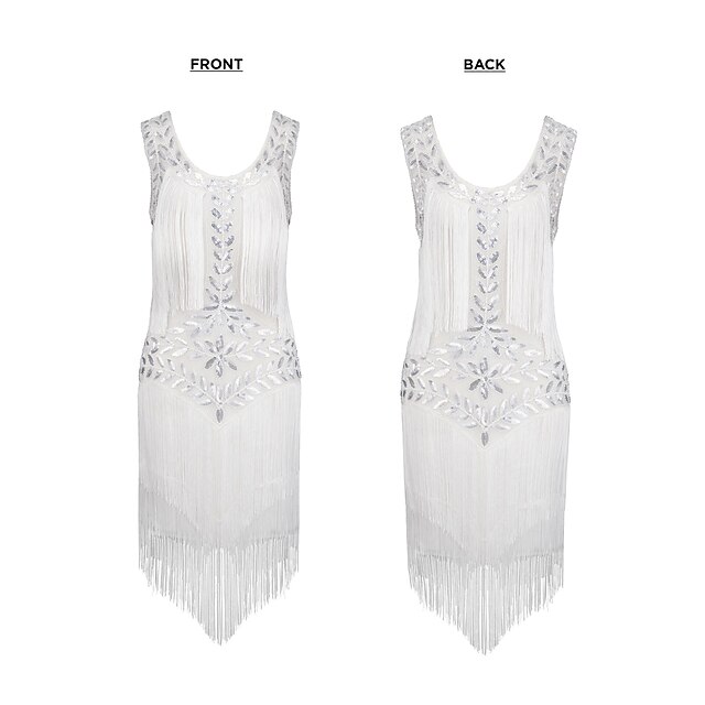 Roaring 20s 1920s Knee Length Flapper Dress Christmas Party Dress ...