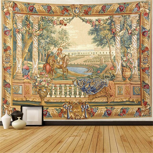 Medieval Tapestry Middle Age Tapestry Middle Age Vintage Milles Fleurs ...