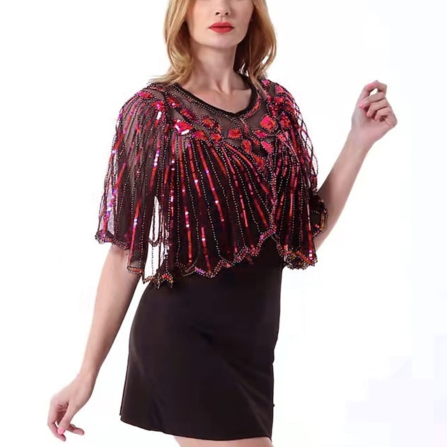 Roaring 20s 1920s Cocktail Dress Flapper Shawls Normal The Great Gatsby ...