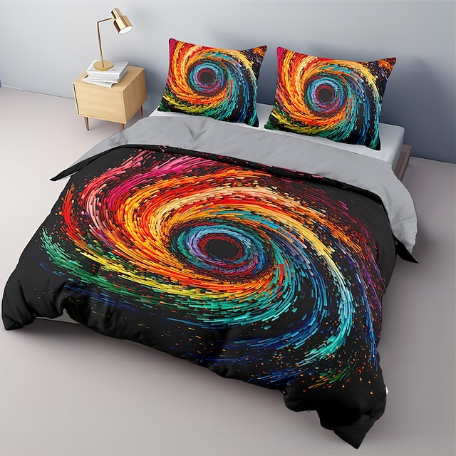 3D Vortex 3-Piece Duvet Cover Set Hotel Bedding Sets Comforter Cover ...