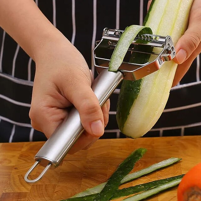 Peeler Stainless Steel Double Layer Multifunction Vegetables and Fruit ...
