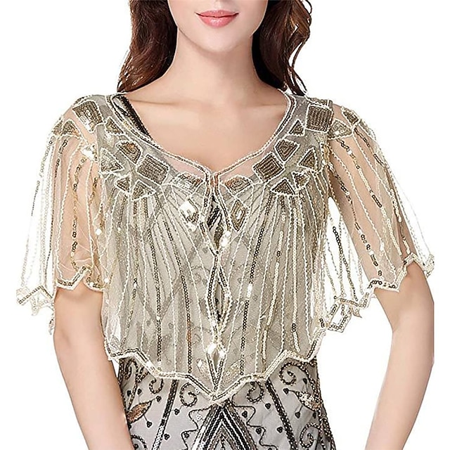 Roaring 20s 1920s Cocktail Dress Flapper Shawls Normal The Great Gatsby ...
