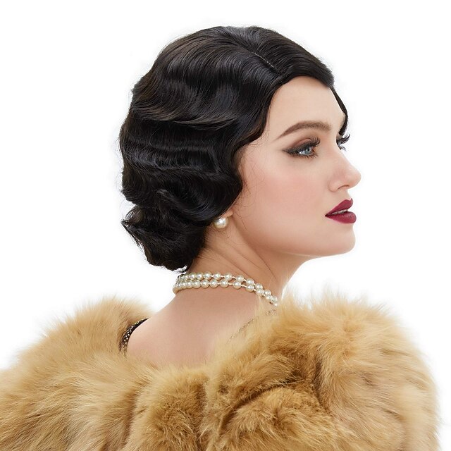 Roaring 20S Wig Wave 1920S Wig Short Curly Fancy Dress for Women ...
