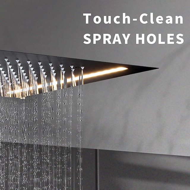 Bathroom Ceiling Mounted Shower Faucet, High Flow Stainless Steel 50 X ...