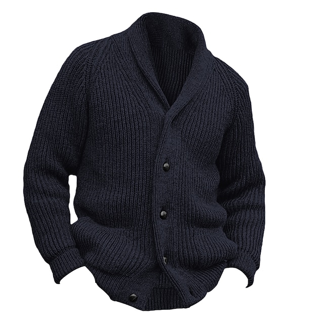 Men's Cardigan Sweater Dress Sweater Chunky Cardigan Cropped Sweater ...