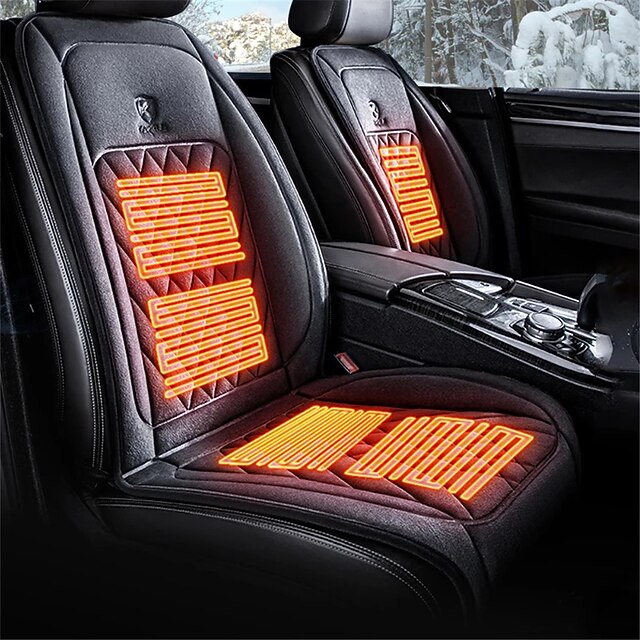 12/24V Heated Car Seat Cover, Universal Car Seat Heater, 30s Fast ...