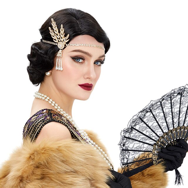 Roaring 20S Wig Wave 1920S Wig Short Curly Fancy Dress for Women ...