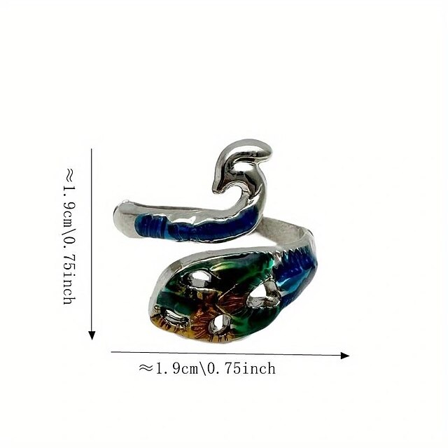 1pc Adjustable Knitting Loop Crochet Ring, Open Finger Ring Yarn Guide ...