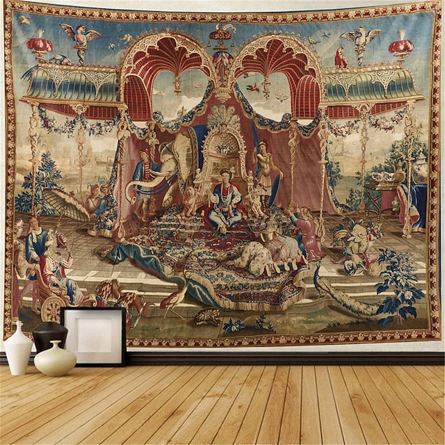 Medieval Tapestry Middle Age Tapestry Middle Age Vintage Milles Fleurs ...