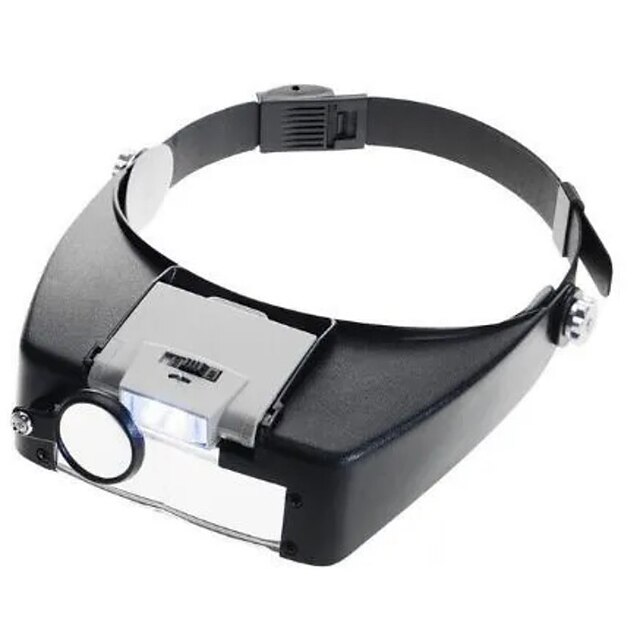 Headband Magnifier Led Light Head Lamp Magnifying Glass Jeweler Loupe ...