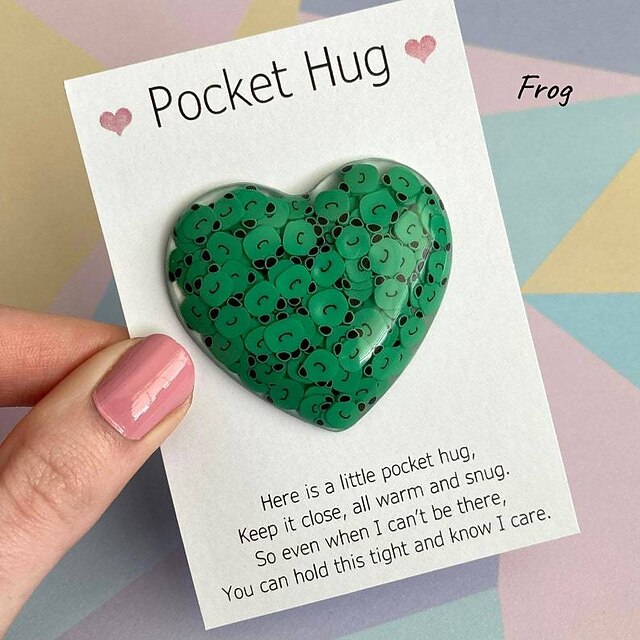 1pc, Pocket Hugging Heart Pocket Hugging Love Gift Small Hug Decoration ...