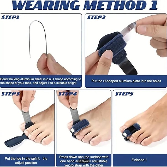 1pc Toe Splint Toe Straightener For Hammer Toe Corrector For Women Toe ...