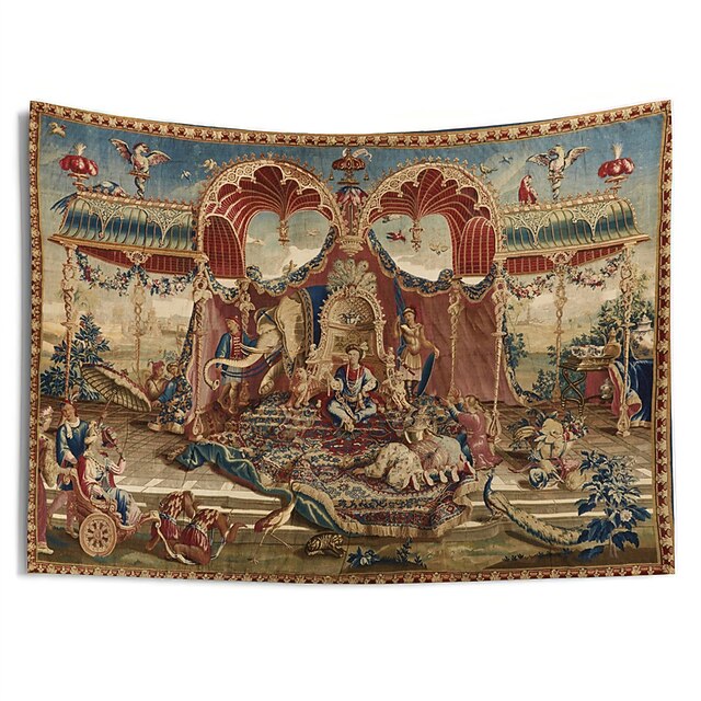 Medieval Tapestry Middle Age Tapestry Middle Age Vintage Milles Fleurs ...