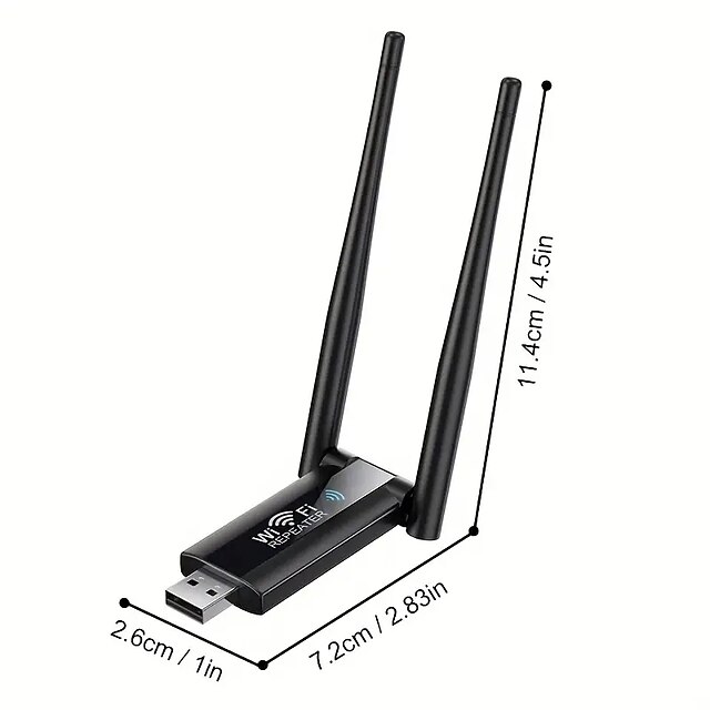 Wireless Wifi Signal Amplifier 300Mbps 2.4G Portable Signal ...