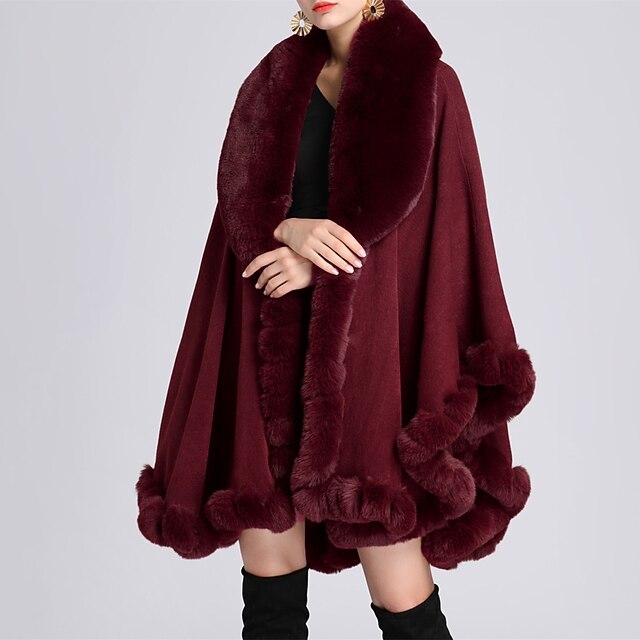 Faux Fur Wraps Shawls Women's Wrap Elegant Keep Warm Sleeveless Faux ...