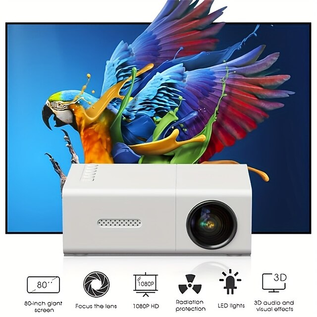 M100 Mini Mini Projector Home LED Portable 3D Projector HD LED ...
