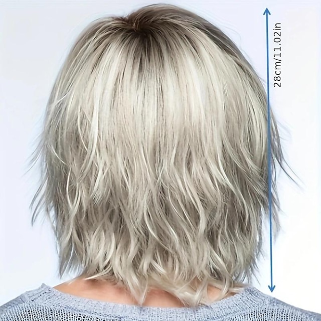 Synthetic Wig Straight Neat Bang Wig Short A1 A2 A3 A4 Synthetic Hair ...