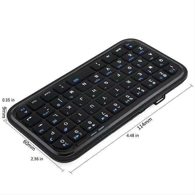 Wireless Keyboard Mini Quiet Keyboard Rechargeable Lithium Battery BT ...