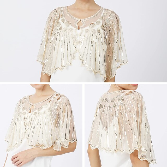 Roaring 20s 1920s Cocktail Dress Flapper Shawls Normal The Great Gatsby ...