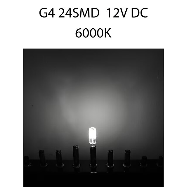 G4 LED Bulbs JC Bi-Pin Base Lights 1.5W DC 12V 10W T3 Halogen Bulb ...