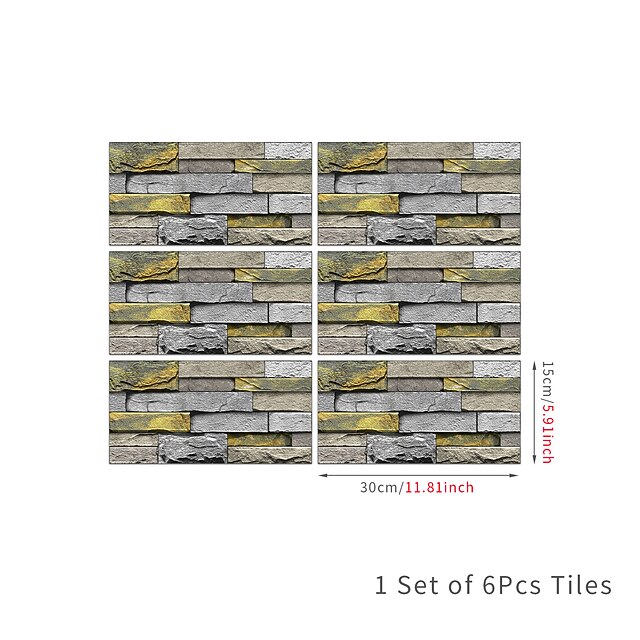 6/12/36 Sheets White Tile Stickers, Peel and Stick Vinyl Backsplash ...