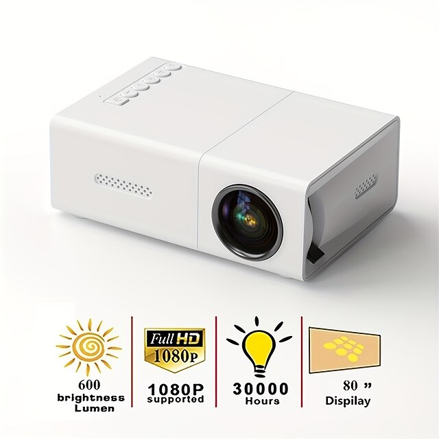 M100 Mini Mini Projector Home LED Portable 3D Projector HD LED ...
