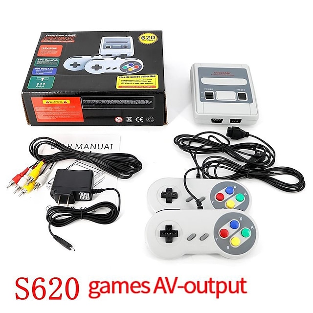 Built-In 620 Games Mini TV Game Console 8 Bit Retro Classic Handheld ...