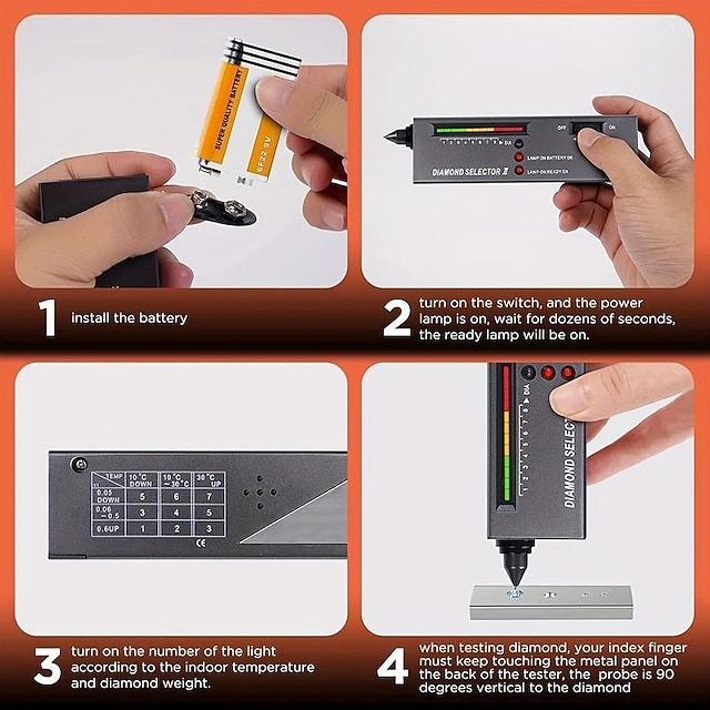 1pc Professional Diamond Tester, Gem Tester Pen Portable Electronic ...