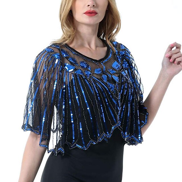 Roaring 20s 1920s Cocktail Dress Flapper Shawls Normal The Great Gatsby ...