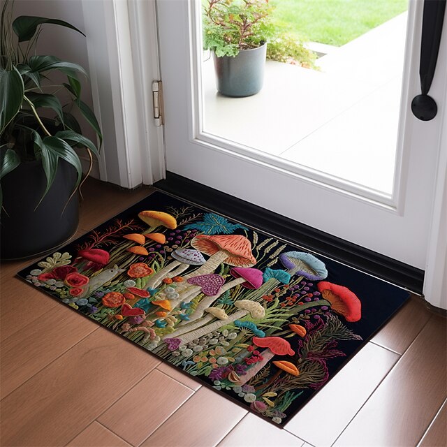 Fantasy Mushroom Doormat Floor Mats Washable Rugs Kitchen Mat Quilting ...