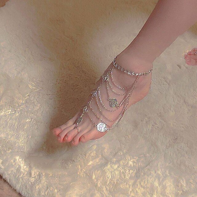 Body Chain Foot Chain Leg Chain Elegant & Luxurious Sparkle Sexy Alloy ...