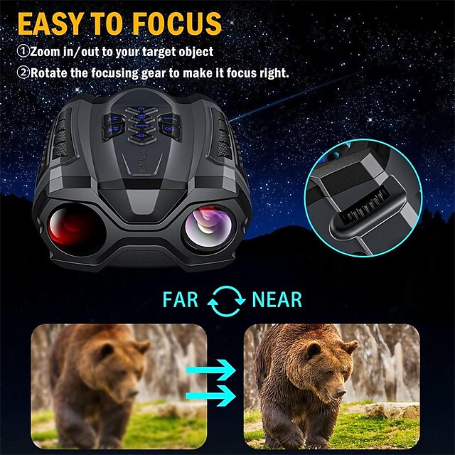 Night Vision Goggles 4K Infrared Digital Binoculars4000mAH Rechargeable ...