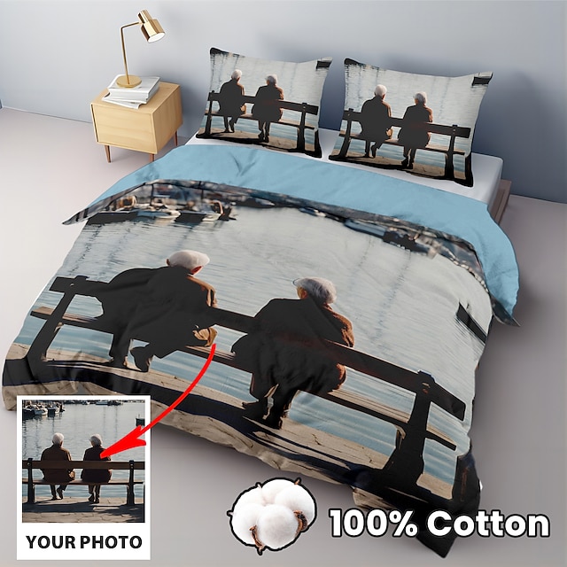 Personalized Valentine's Day Duvet Cover Set - Custom Printed Bedding ...