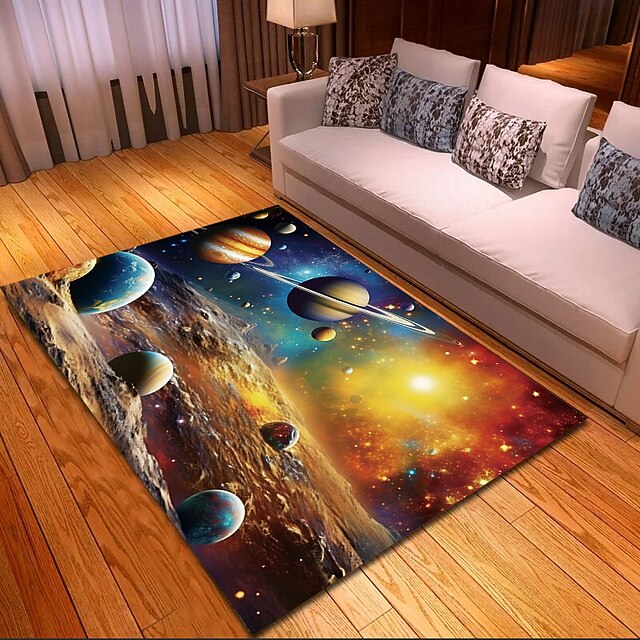Blacklight Rug UV Reactive Glow in the Dark Area Rug Kitchen Mat Non ...