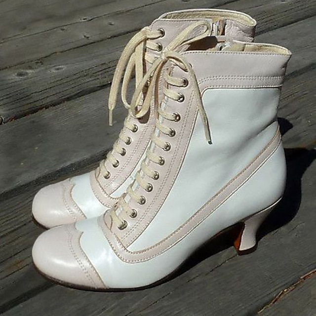 Women's Boots Button Boots Plus Size Heel Boots Party Outdoor Daily ...