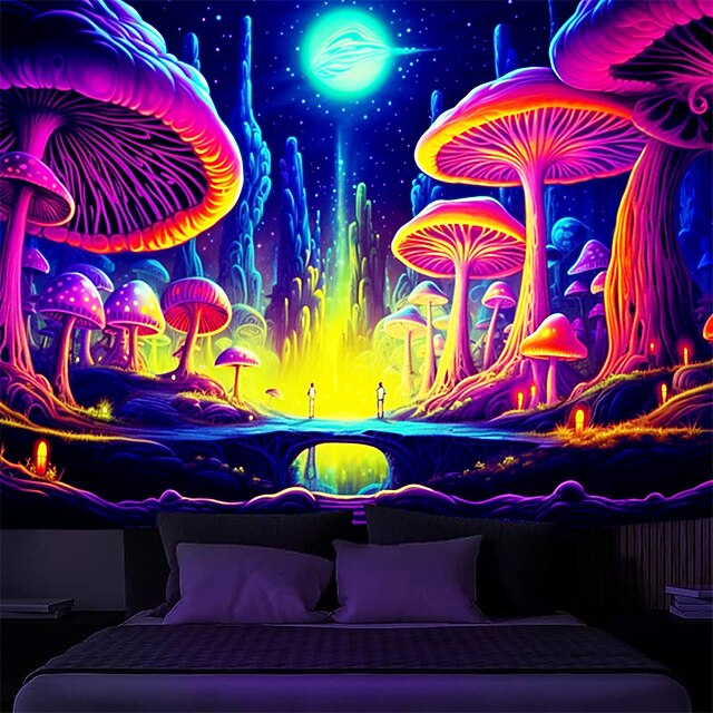 Blacklight Tapestry UV Reactive Glow in the Dark Glow Party Neon ...