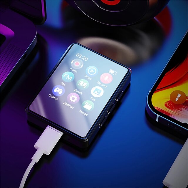 Portable MP3 Player Bluetooth HiFi Stereo Music Player 1.8inch Touch ...