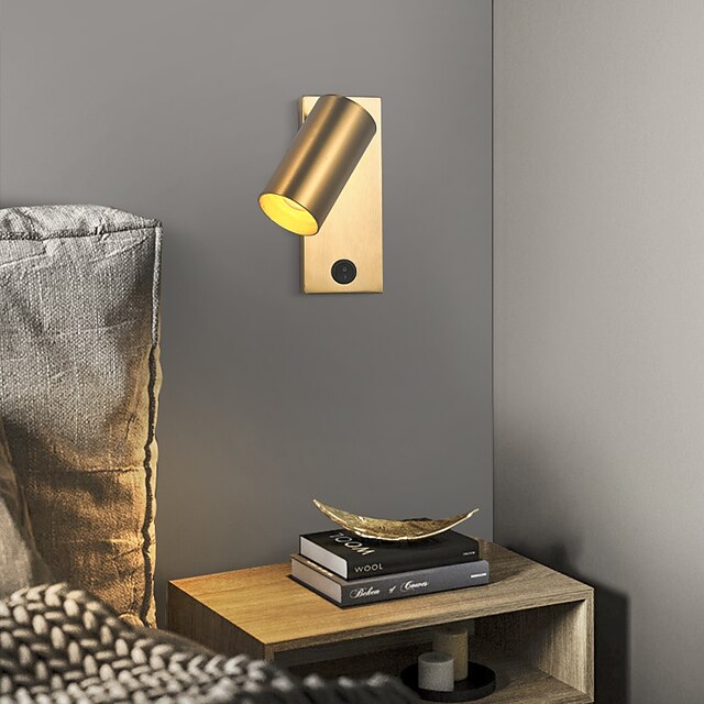 Wall Light Sconce Adjustable Headboard Engineering Reading Spotlights ...
