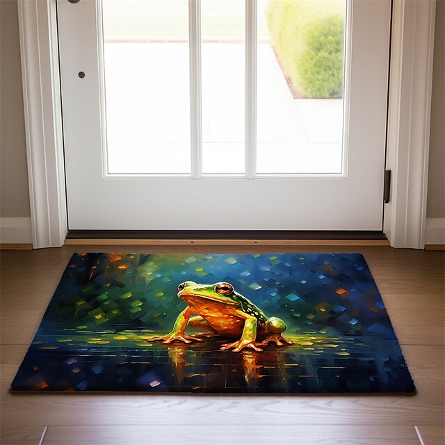 Frog Pound Doormat Floor Mats Washable Rugs Kitchen Mat Non-Slip Oil ...