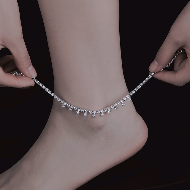 Body Chain Foot Chain Leg Chain Elegant & Luxurious Sparkle Sexy Alloy ...