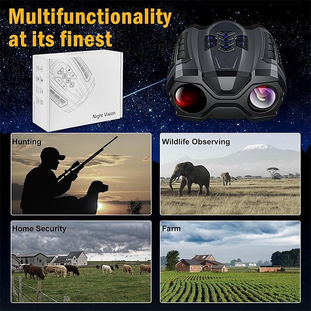 Night Vision Goggles 4K Infrared Digital Binoculars4000mAH Rechargeable ...