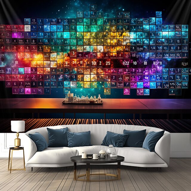 Blacklight Tapestry UV Reactive Glow in the Dark Glow Party Periodic ...